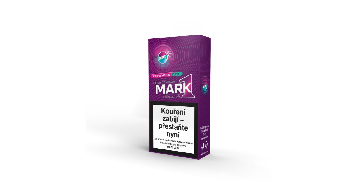 Mark Adams No.1 Filter Cigarillos Purrple-Green Click 10ks TT