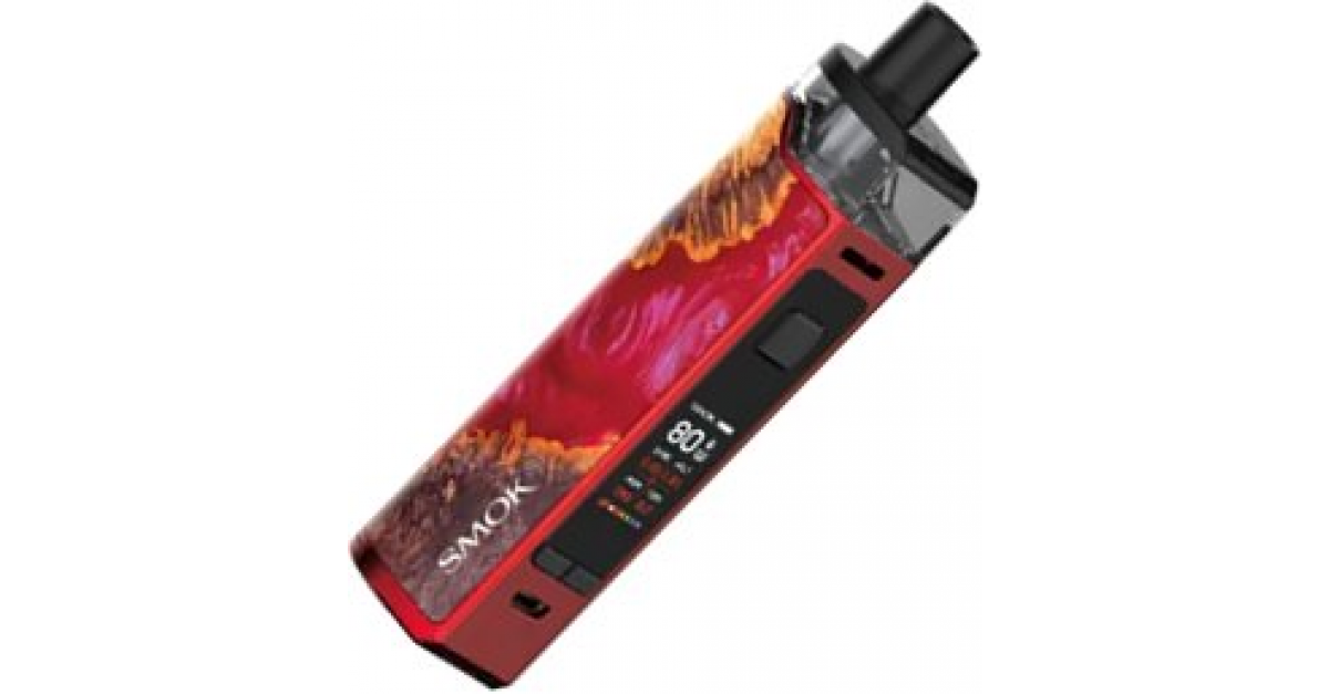 Smoktech RPM80 Pro grip Full Kit Red Stabilizing Wood | Vapemania