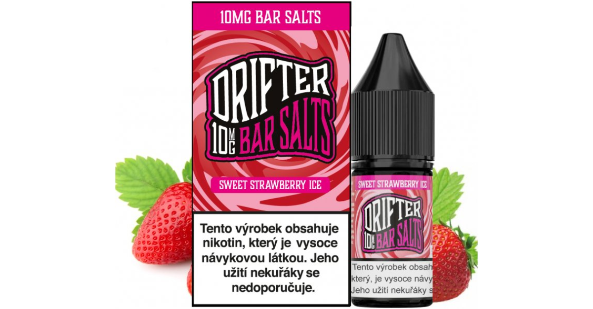 Liquid Drifter Bar Salts Sweet Strawberry Ice 10ml 10mg
