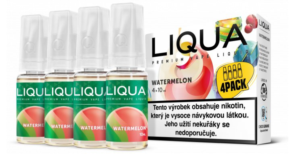 Liquid LIQUA Elements 4Pack Watermelon 4x10ml (Vodní meloun) 3mg