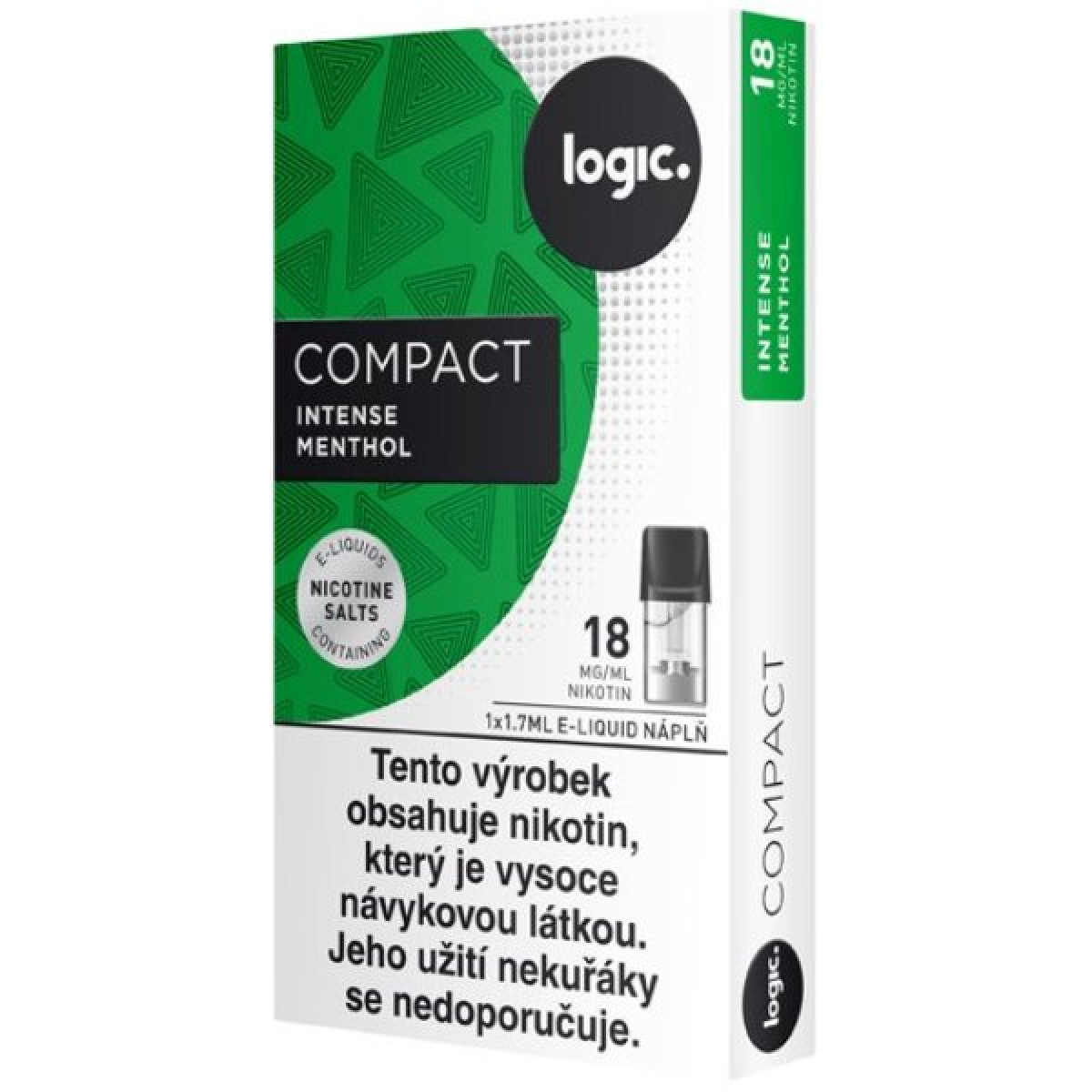 JTI Logic Compact cartridge Intense Menthol 18mg | Vapemania
