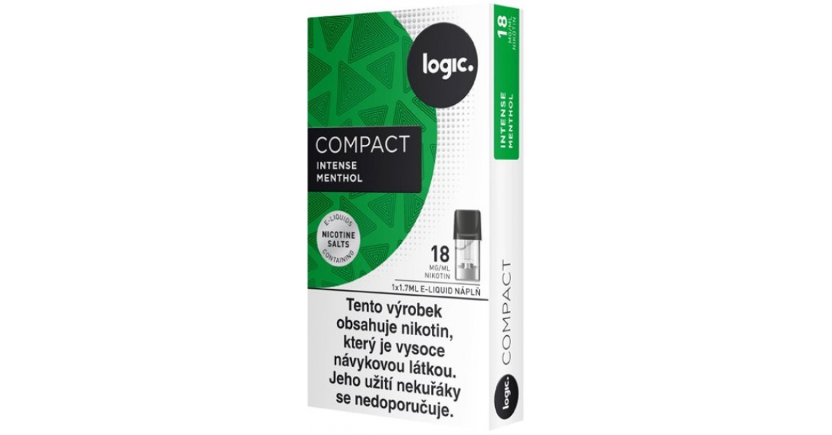 JTI Logic Compact cartridge Intense Menthol 18mg | Vapemania